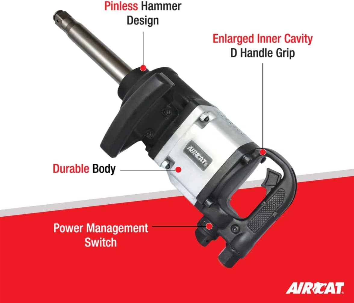 AIRCAT 1″ STRAIGHT IMPACT WRENCH WITH 8″ EXTENDED ANVIL – AIRCAT ...
