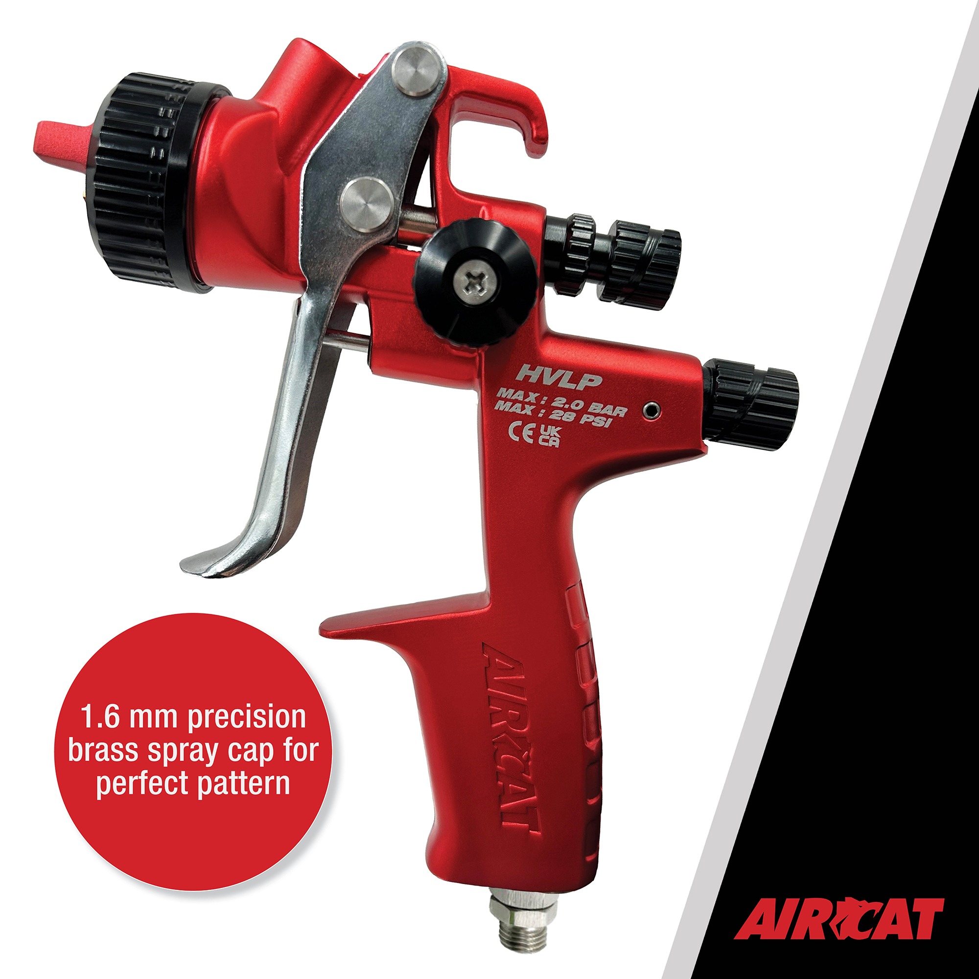 AIRCAT HVLP Gravity Feed Spray Gun – 1.6 mm – AIRCAT Official Site