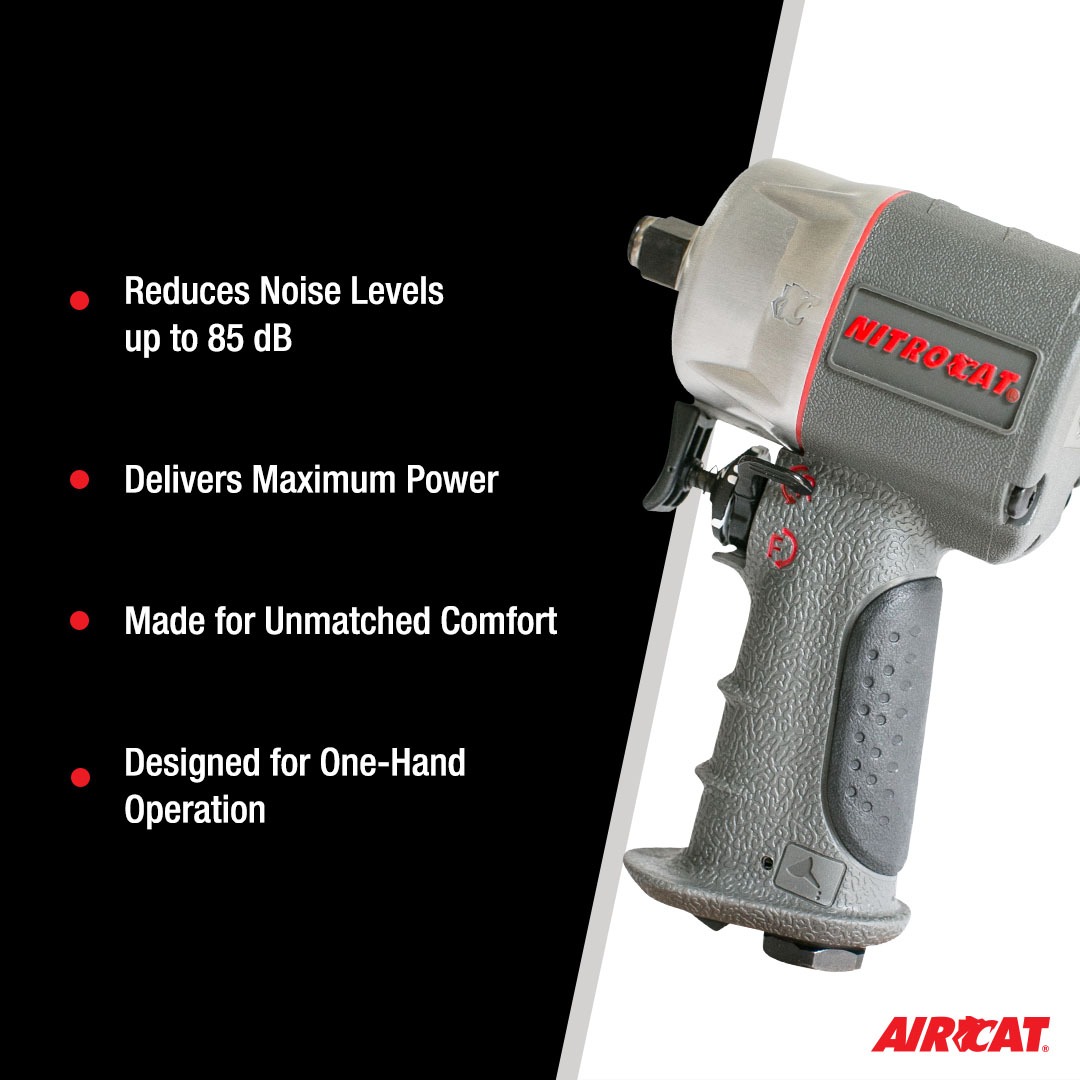 NITROCAT 3/8″ COMPOSITE COMPACT IMPACT WRENCH – AIRCAT Official Site