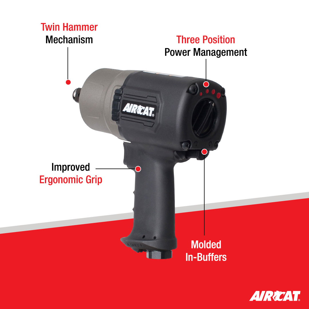 AIRCAT 3/4″ COMPOSITE IMPACT WRENCH – AIRCAT Official Site