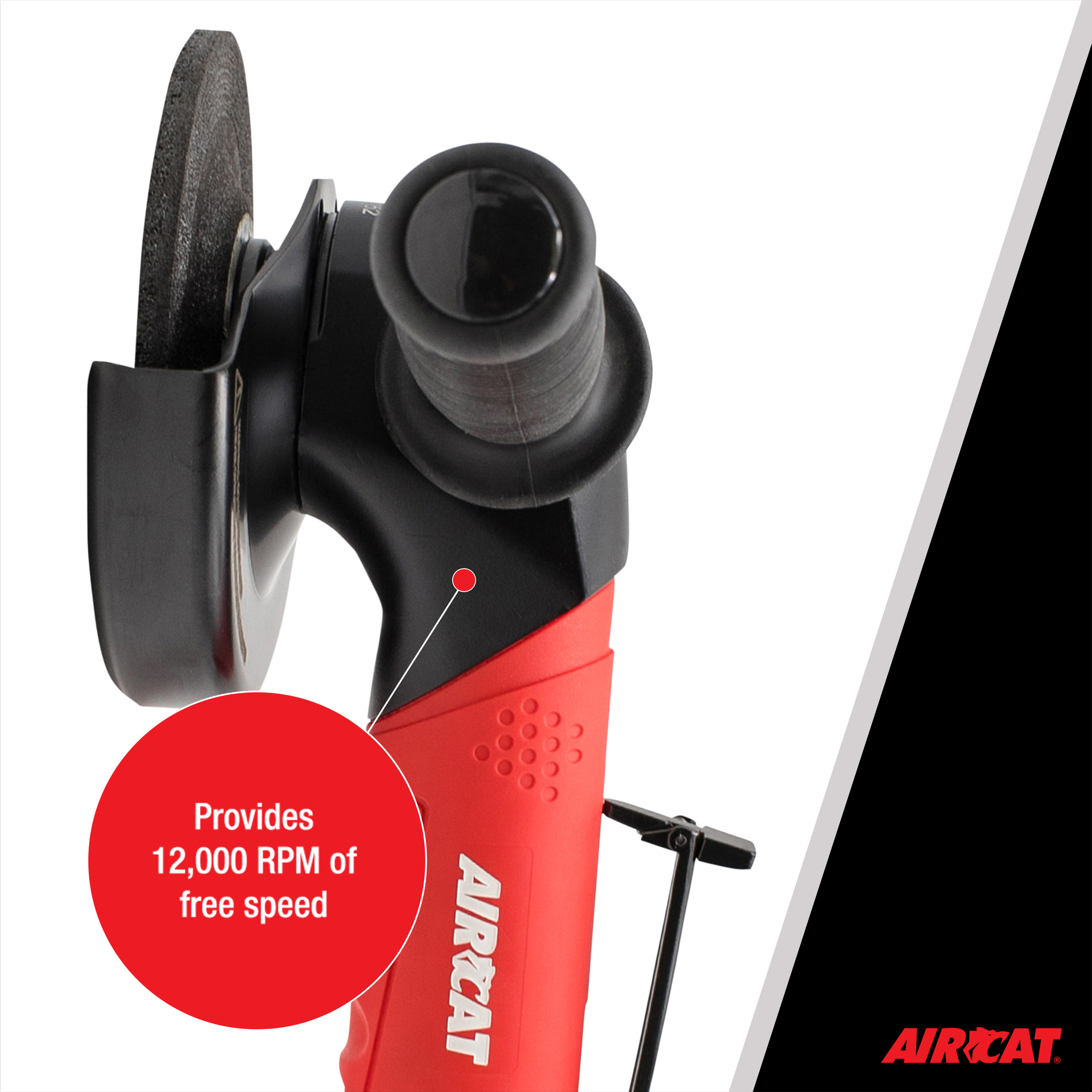 AIRCAT 2.3 HP 5″ HEAVY DUTY ANGLE GRINDER – AIRCAT Official Site