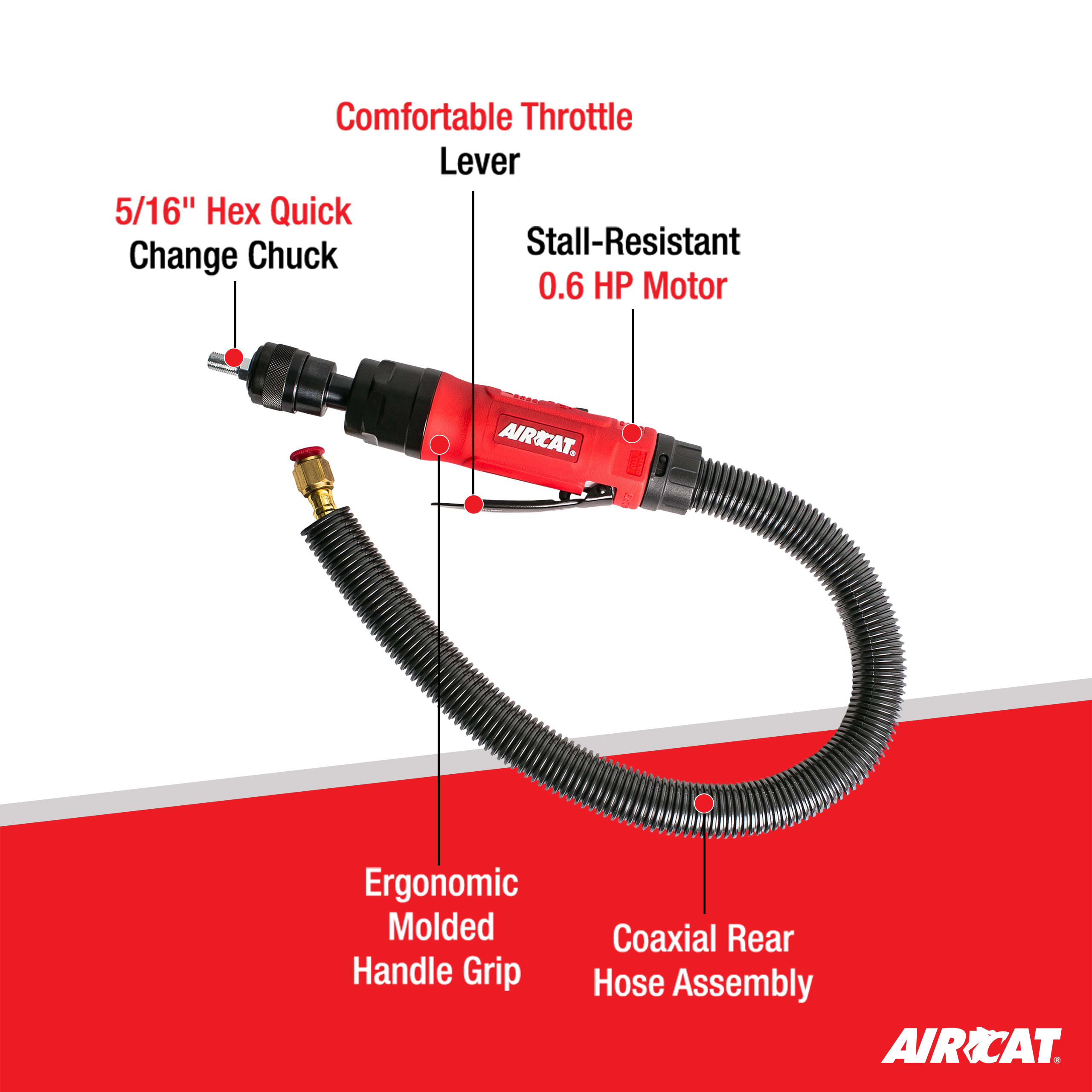 AIRCAT .6 HP 3,600 RPM COMPOSITE TIRE BUFFER – AIRCAT Official Site