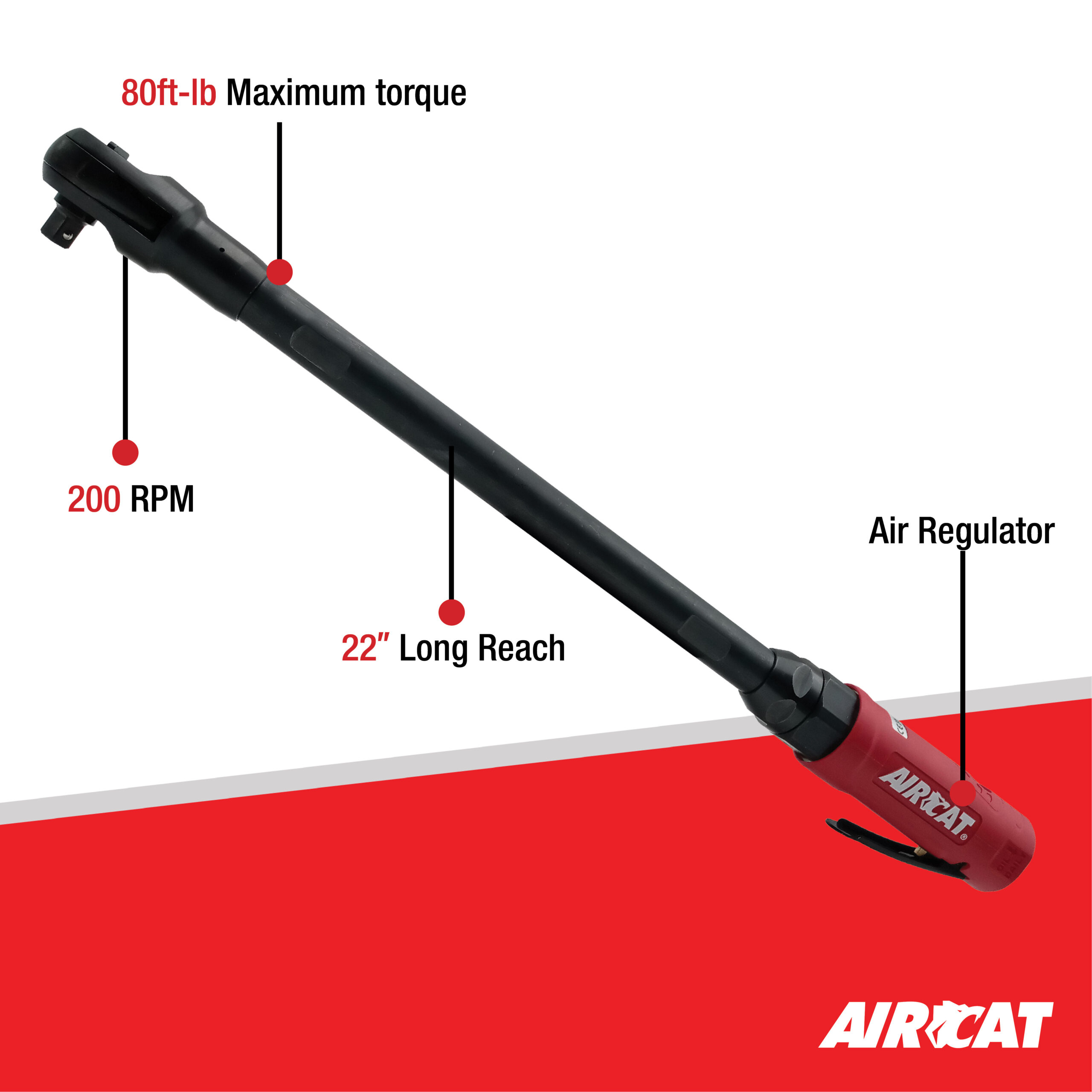 AIRCAT 3/8″ LONG REACH RATCHET (22 INCH) – AIRCAT Official Site