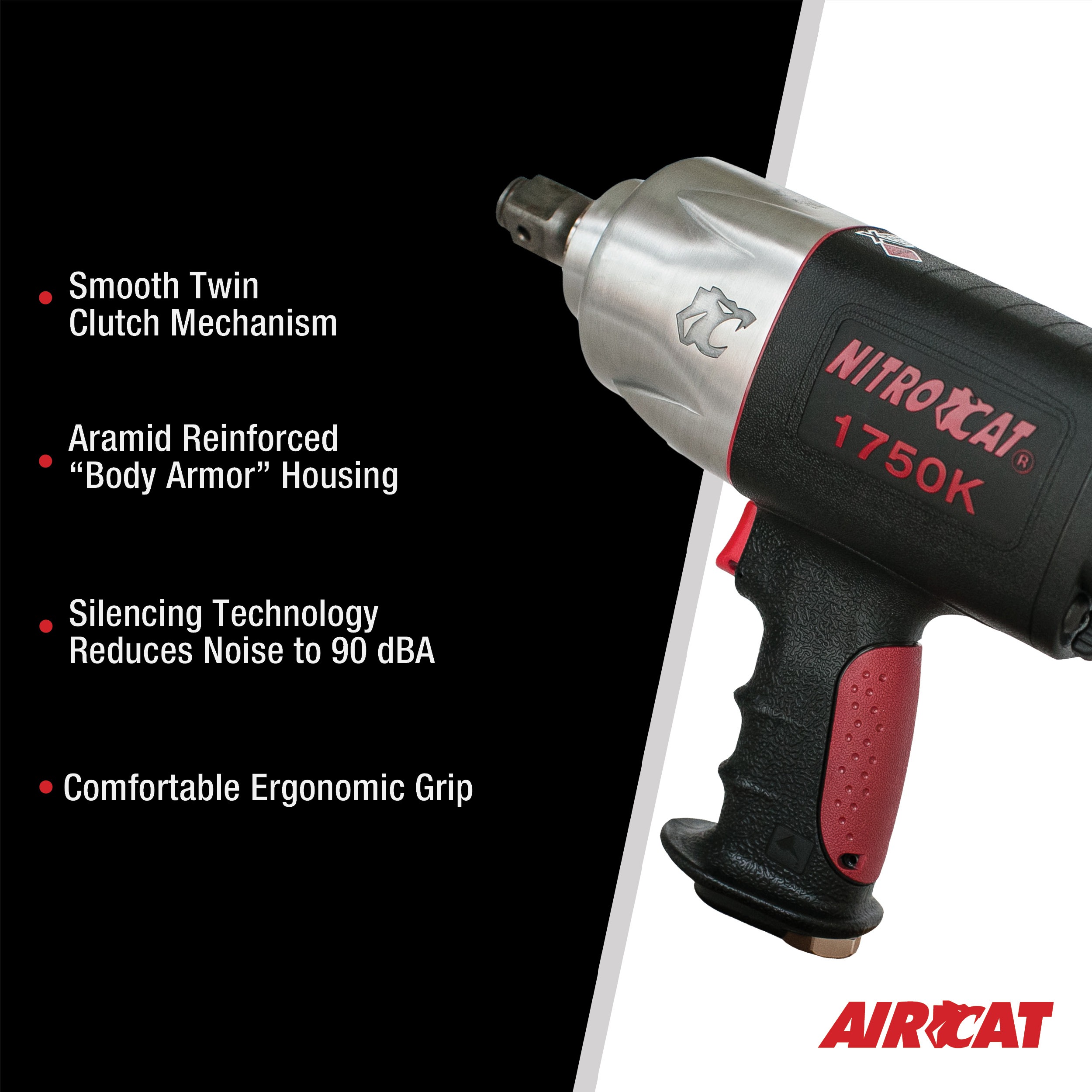 AIRCAT 3/4″ NITROCAT COMPOSITE TWIN CLUTCH IMPACT WRENCH – AIRCAT ...